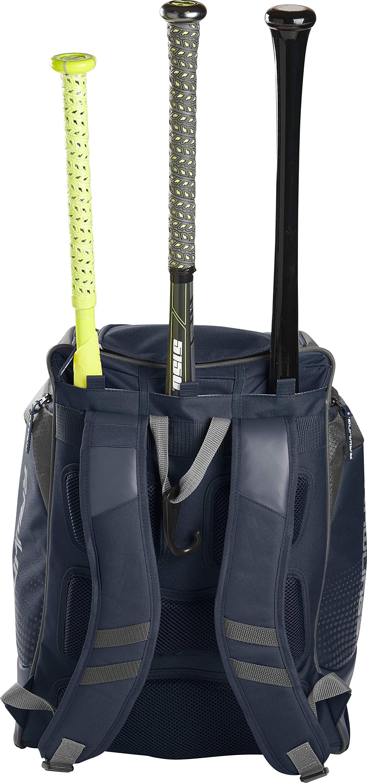 Rawlings | LEGION Backpack Equipment Bag | Baseball & Softball | Navy/Grey