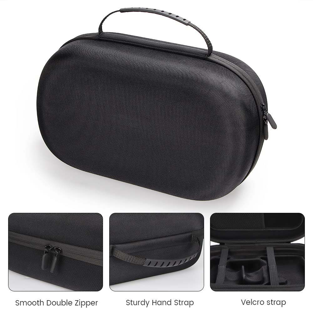 Carrying Case and Silicone Cover Combo Set for Meta /Oculus Quest 2, Shoudler Bag Compatible with Various Head Strap
