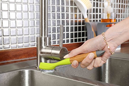 Full Circle Micro Manager Home & Kitchen Detail Cleaning Brush, Green