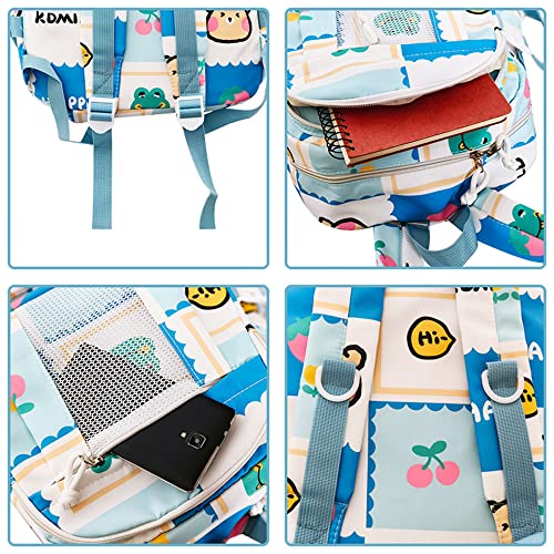 Futuredream Cute Aesthetic Backpacks ,For Teens Laptop Backpacks , Bookbags for Teens Girls Women (With Rabbit Doll Pendant)