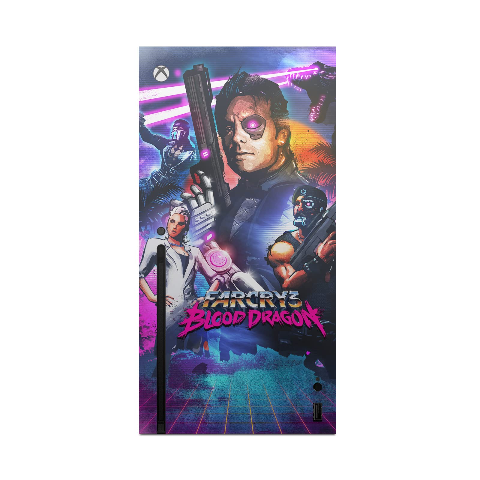 Head Case Designs Officially Licensed Far Cry 3 Blood Dragon Key Art Cover Vinyl Sticker Gaming Skin Decal Cover Compatible With Xbox Series X Console