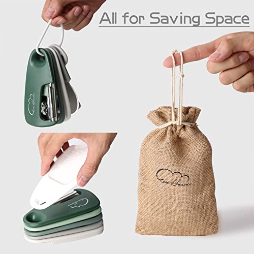 Kitchen Gadgets 6 Piece Set - Space Saving Kitchen Utensils Cooking Tools for Small Kitchen, Stainless Steel Accessories for RV inside Camper Kitchen Gadgets Gifts Essentials Dishwasher Safe(Green)