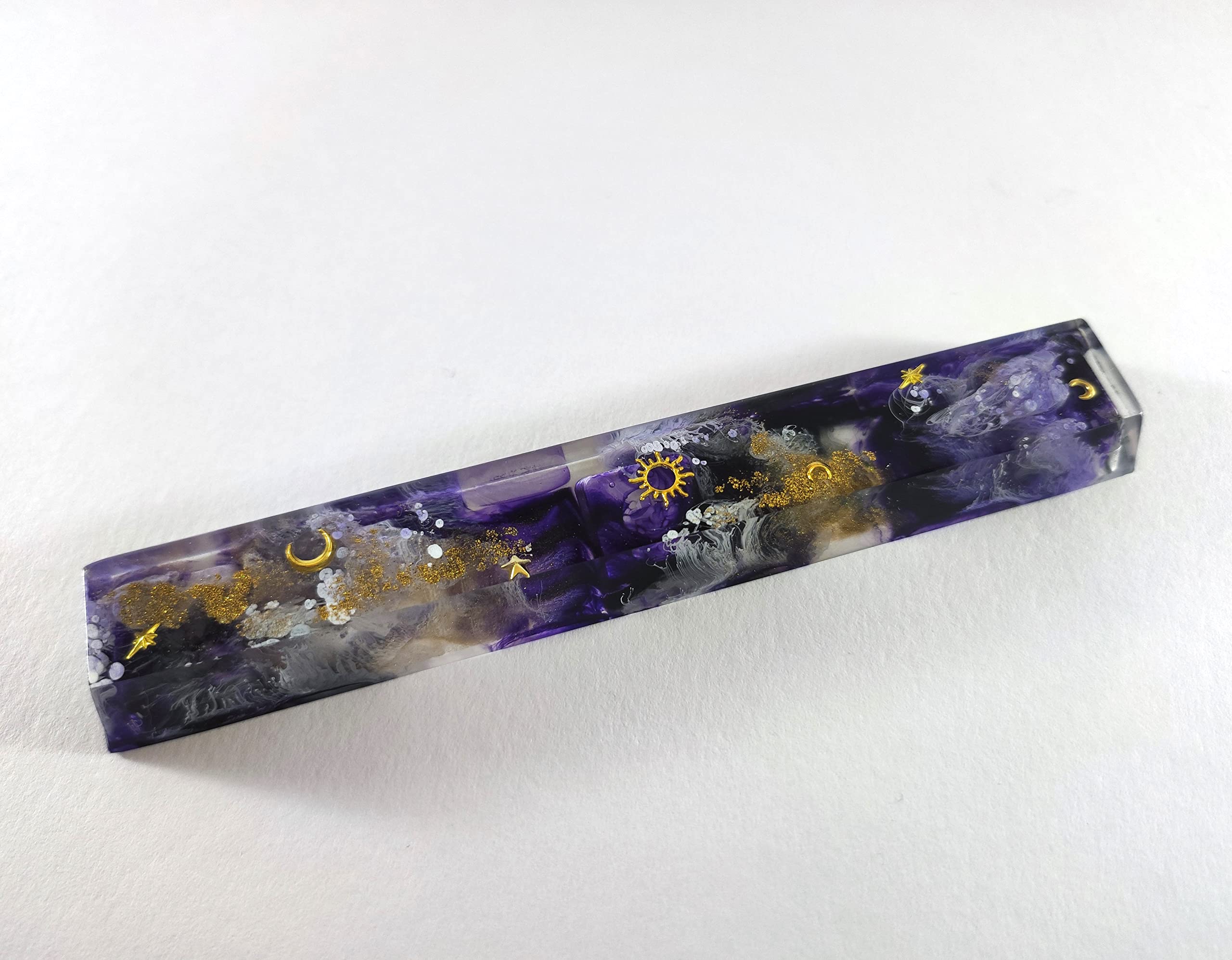 Custom Artisan Purple Galaxy Spacebar Keycap 6.25U (OEM) for RGB Cherry MX Gaming Mechanical Keyboards