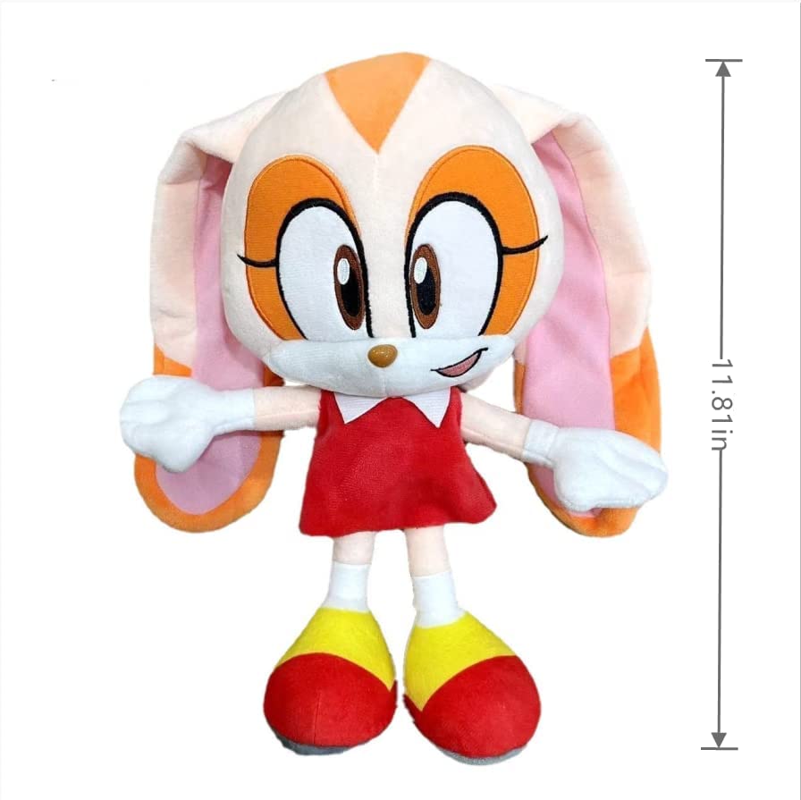 WEERSHUN Plush Toys, 10-12 inch Series Action Figures Plushies (Cream The Rabbit)