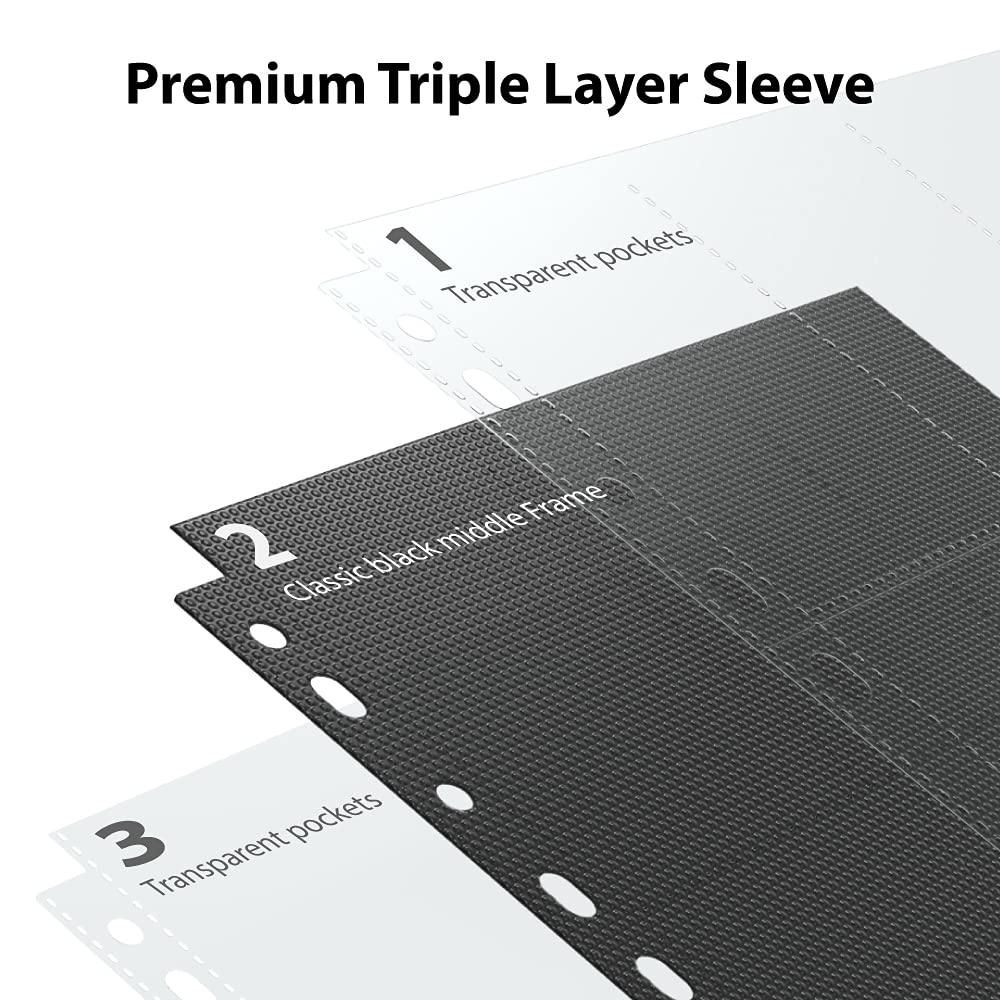 Rayvol Premium Trading Card Binder, 9 Pocket 540 Pockets Binder, Card Collection Album For Sports Cards and TCG