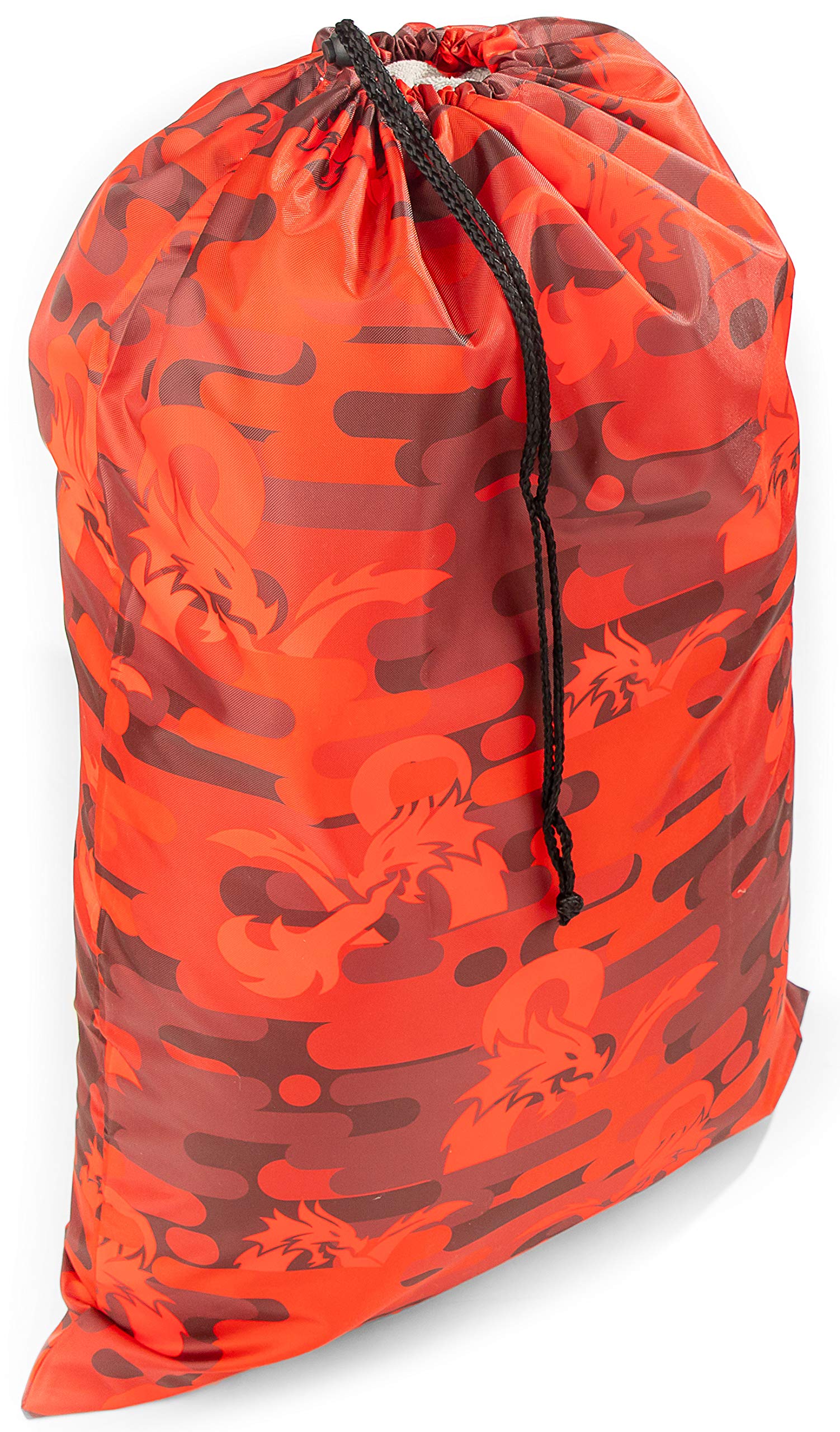 Dungeons & Dragons Ampersand Red Drawstring Laundry Bag - Oversize Durable Storage/Travel Bag for Home or College - Measures 21 x 32 inches (Official Dungeons & Dragons Product)