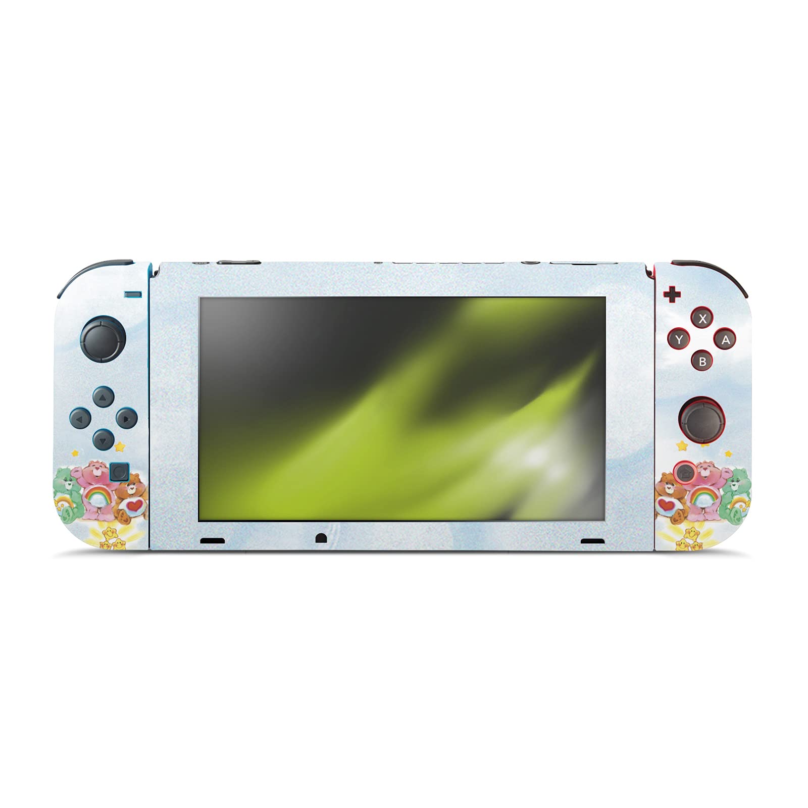 Head Case Designs Officially Licensed Care Bears Group Classic Vinyl Sticker Gaming Skin Case Cover Compatible With Nintendo Switch Console & Dock & Joy-Con Controller Bundle