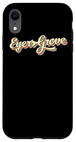 iPhone XR Eyers Grove TShirt Retro Art Baseball Font Vintage Case