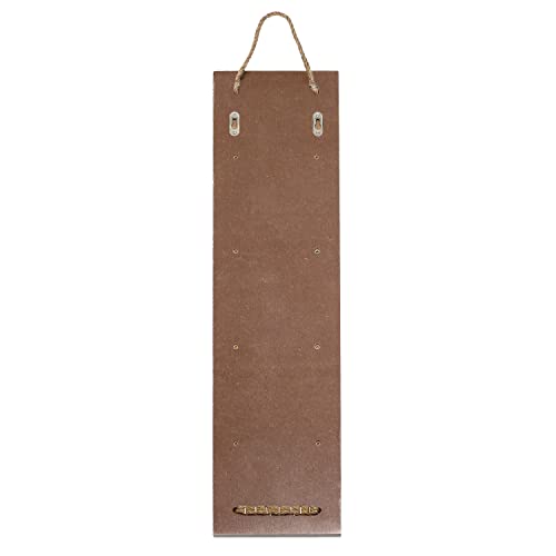 Elegant Designs HG1019-WWH Positano Nautical Rope 4 Bottle Vertical Wall Mounted Wood Wine Rack, White Wash
