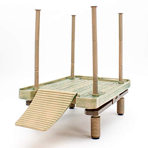 Penn-Plax Reptology Floating Turtle Pier and Basking Platform β Decorative, Functional, and Naturally Inspired β Large Size (Model Number: REP603)