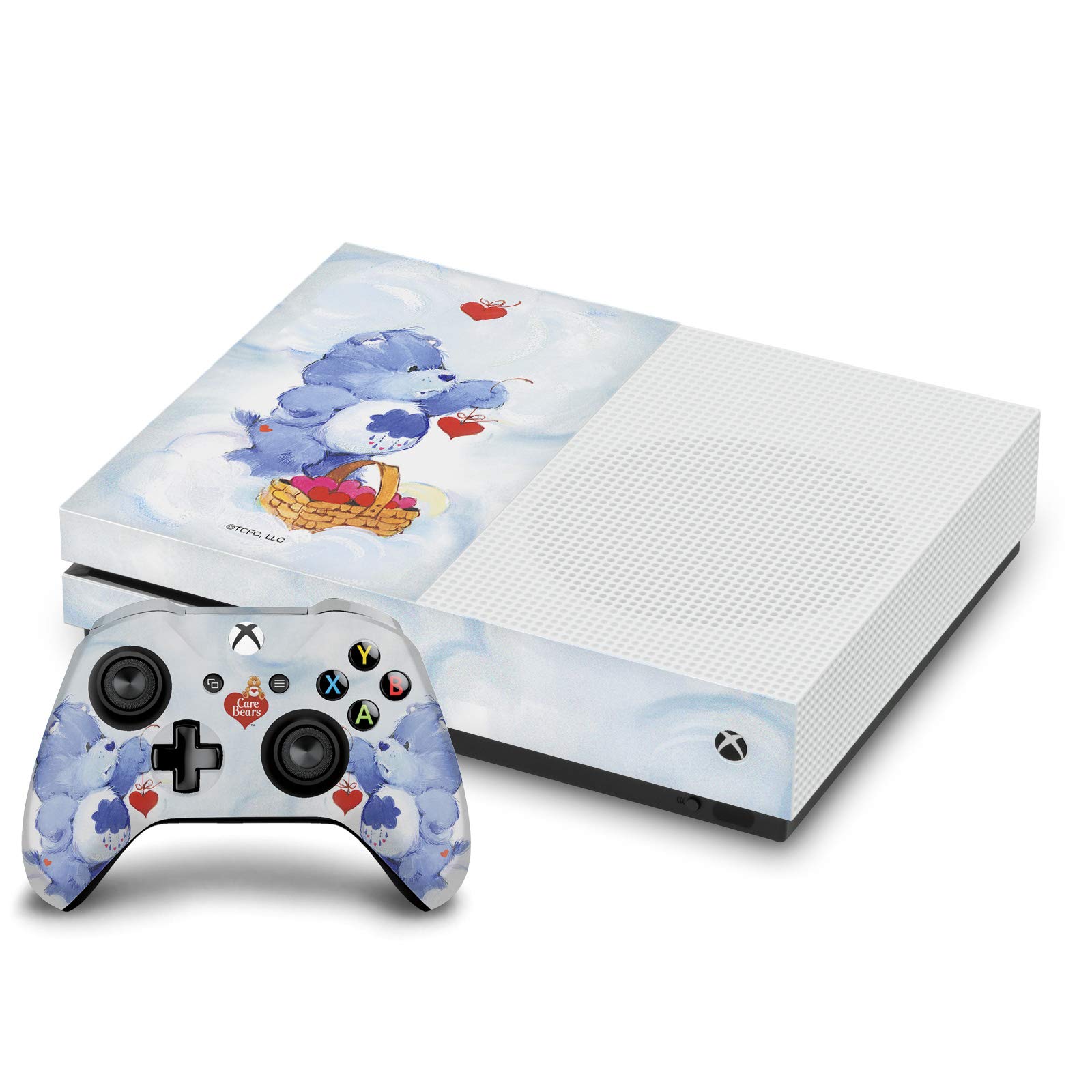 Head Case Designs Officially Licensed Care Bears Grumpy Classic Matte Vinyl Sticker Gaming Skin Case Cover Compatible With Xbox One S Console and Controller Bundle