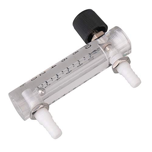 CNBTR LZQ-3 0-10 LPM Tube Type Acylic Flowmeter Gas 8mm Hose Fitting Oxygen Flowmeter Regulator Flow Meter