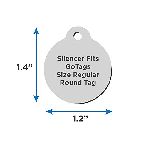 GoTags Dog Tag Silencers, Glow in The Dark Silencer to Quiet Noisy Pet Tags