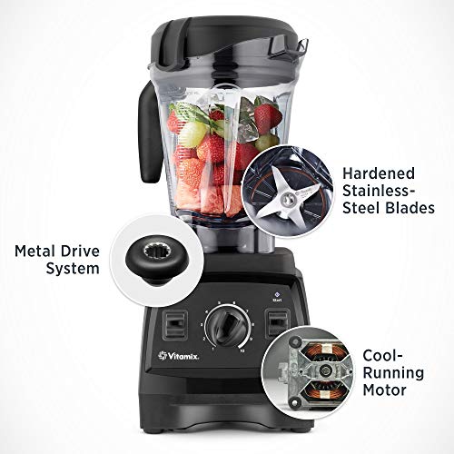 Vitamix, Black 7500 Blender, Professional-Grade, 64 oz. Low-Profile Container