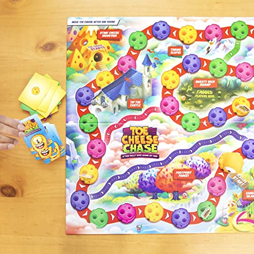 WHAT DO YOU MEME? Toe Cheese Chase - The Silly Board Game for Family Game Night