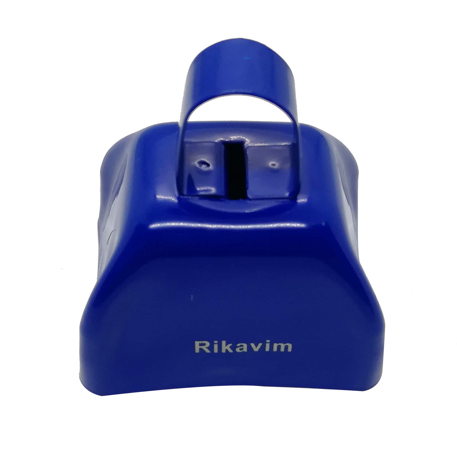 Rikavim Handbells Metal Cowbells, 2PCS School Cowbell with Handle Graduation Noisemakers for Sporting Events Football Games Wedding Door Decor