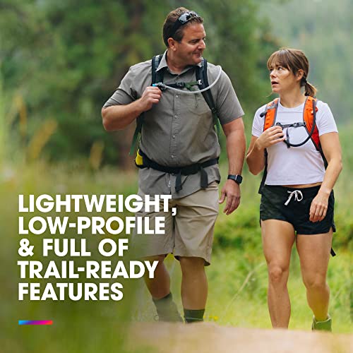 HydraPak Contour (2L Hydration Reservoir) - Low-Profile Water Bladder, Fits Most Hydration Packs – High-Flow Bite Valve, Leak Proof, Fully Reversible, and Dishwasher Safe
