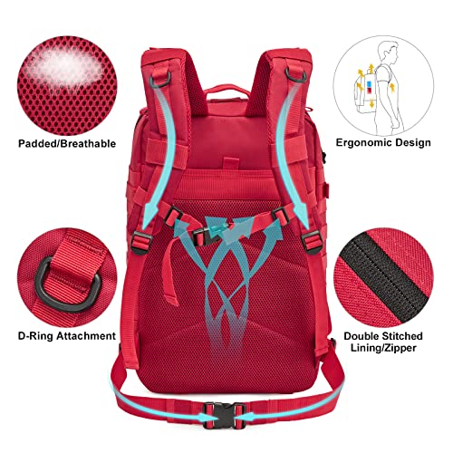 G4Free 40L Military Tactical Backpack 3 Day Assault Survival Molle Pack Bug Out Bag Fishing Backpack Rucksack