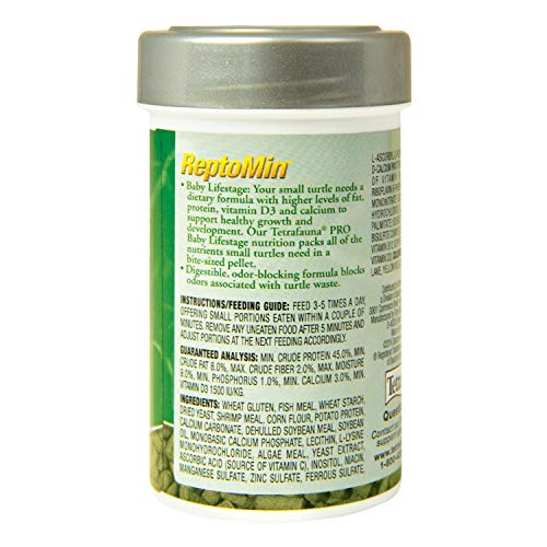 Tetra 77093-00 fauna Pro ReptoMin Baby Turtle Formula Sticks, 1.13 oz. (77093)