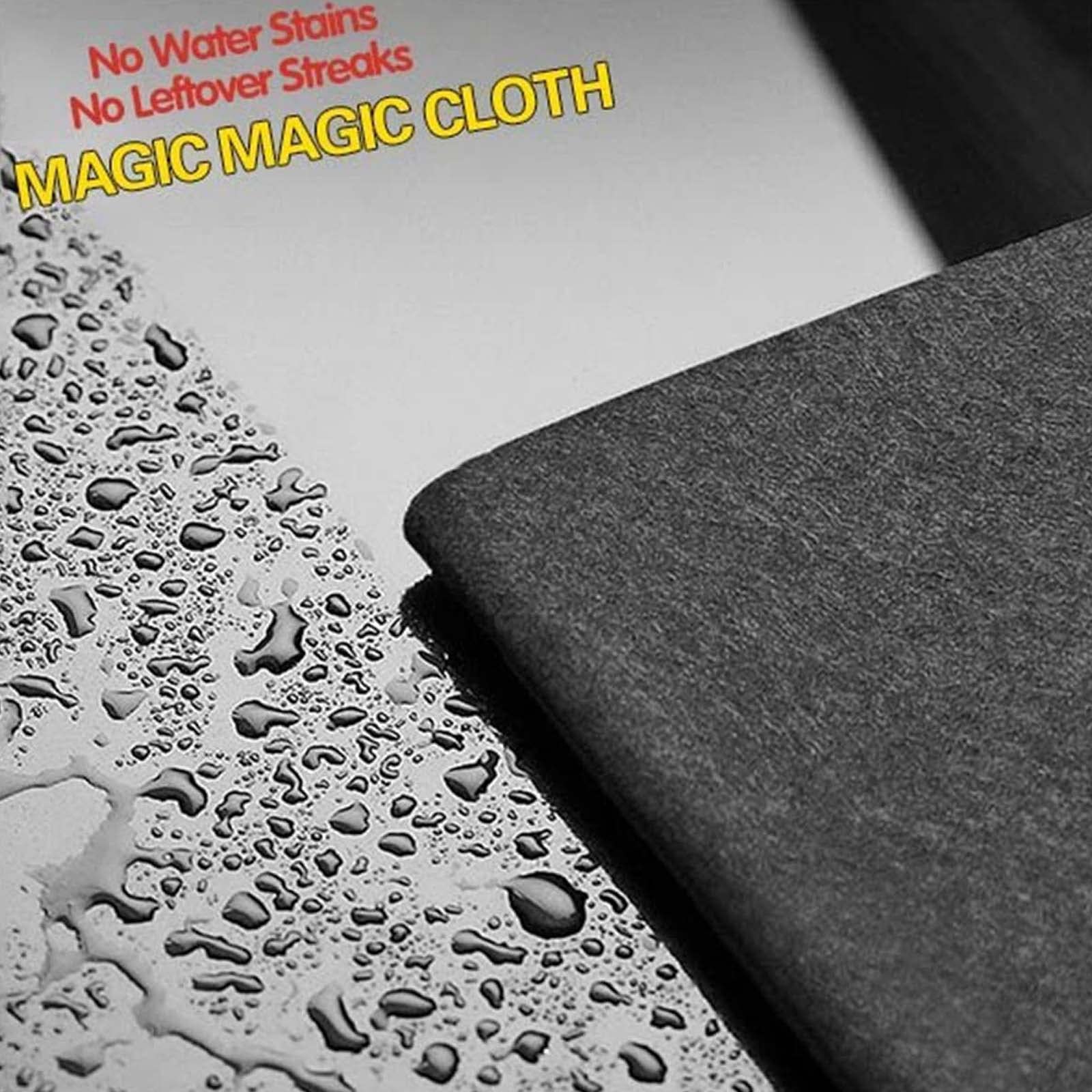 DASHENRAN Thickened Magic Cleaning Cloth, Microfiber Glass Cleaning Cloths, All-Purpose Microfiber Towels, Streak Free Reusable Microfiber Cleaning Rag for Windows,Glass,Car(Black 5Pcs)