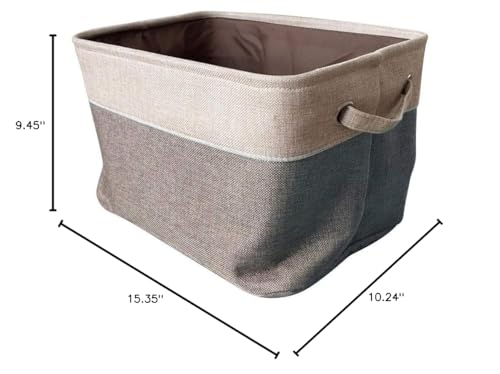 Forart Laundry Basket Storage Baskets Double Layers Storage Box Canvas Toy Organizer