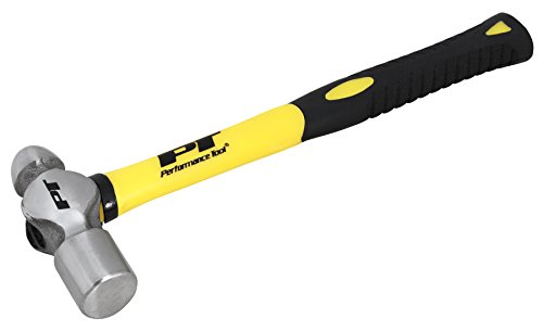 Performance Tool M7032B 16oz Ball Pein Hammer With Fiberglass Handle