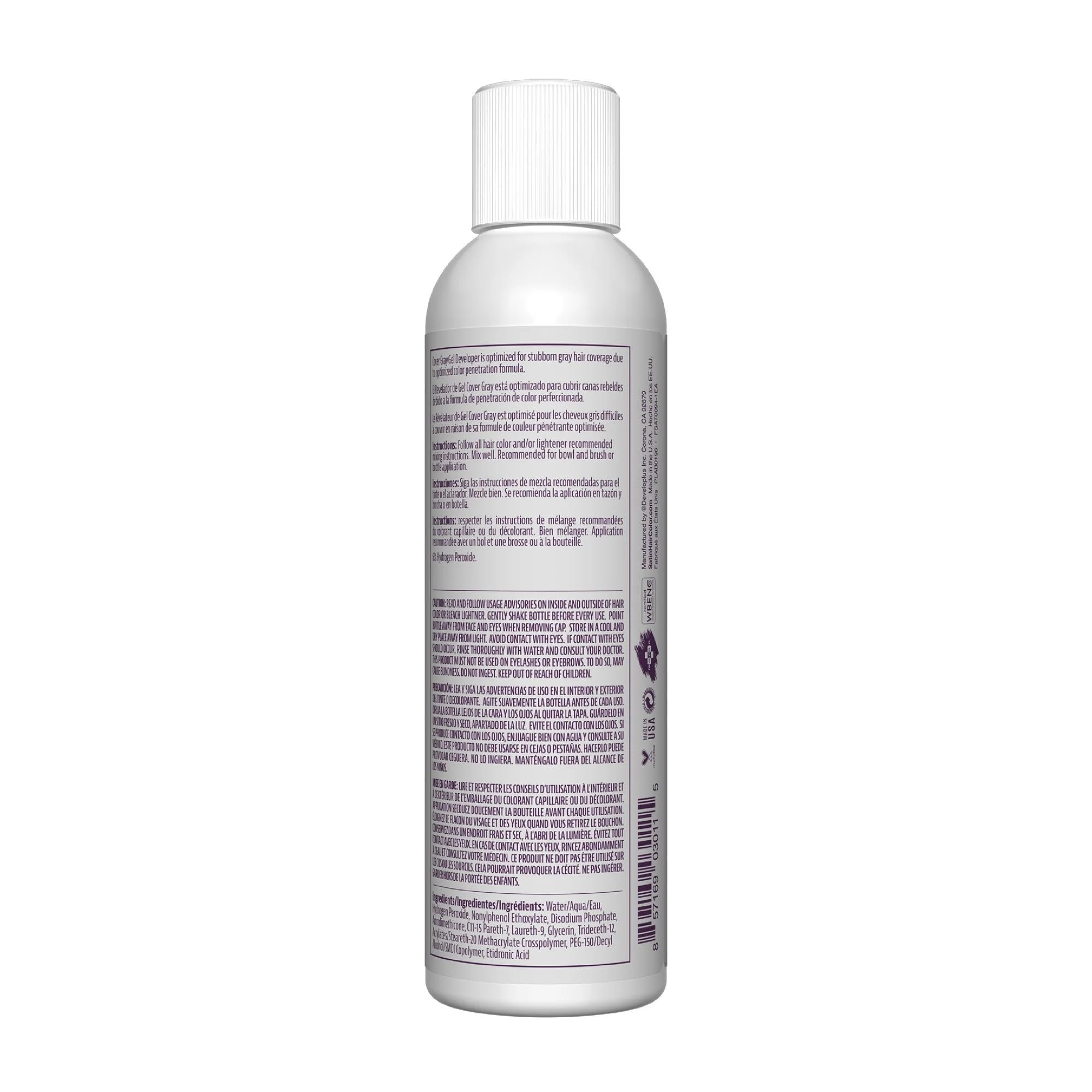 SATIN Satin Oxide Developer 6 Oz Cover Grey