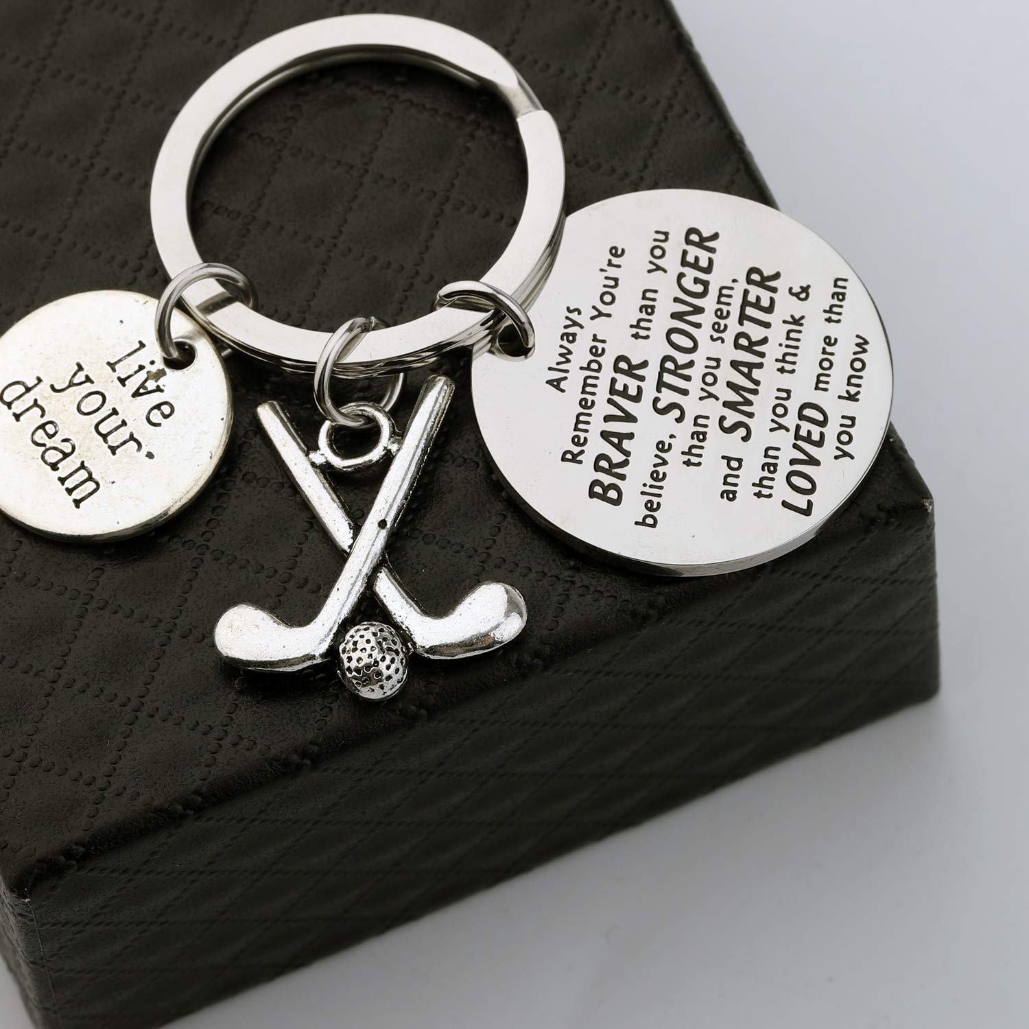 BNQL Golf Keychain Golfer Gifts for Golf Lover Golfing Gifts for Golf Player Golf Team Club Gifts