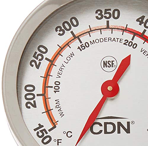 CDN DOT2 09502000954 ProAccurate Oven Thermometer, 1 EA, Silver