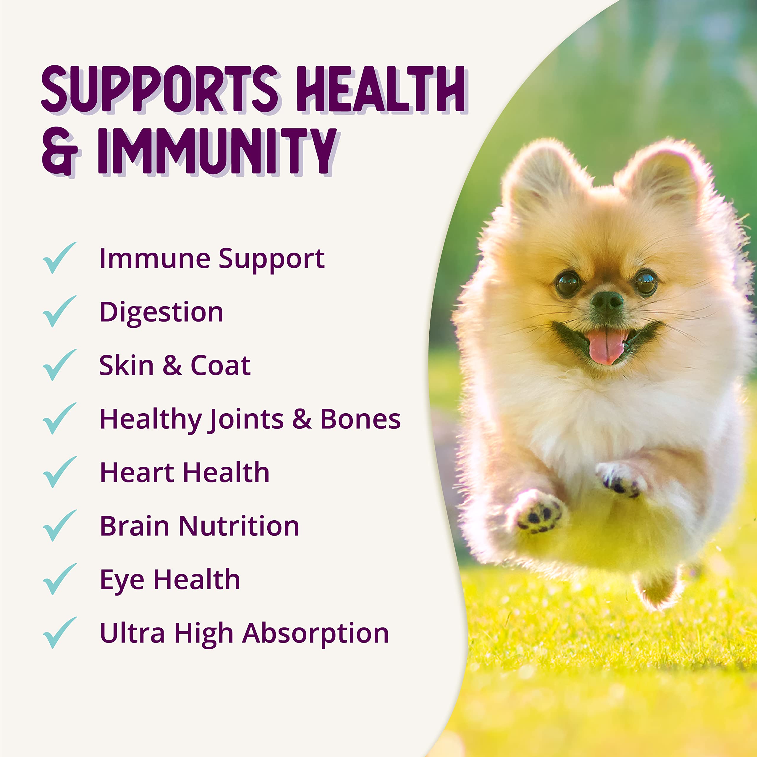 Health Extension Lifetime Multivitamin and Mineral Tablets for Dogs & Puppies, 30 Tablets - Immune, Digestion, Joint Support, Coat & Skin Health