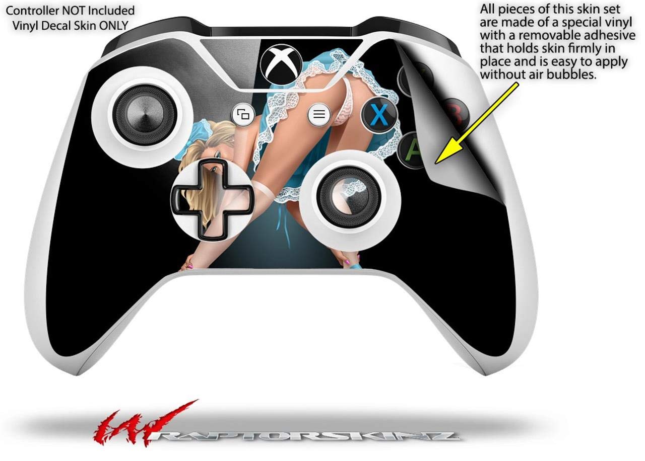 WraptorSkinz Decal Vinyl Skin Wrap compatible with XBOX One S/X Controller - Alice Pinup Girl (CONTROLLER NOT INCLUDED)