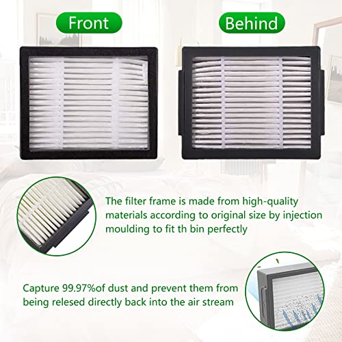 Esmartlife Replacement Parts Compatible for iRobot Roomba I,E &JSeries Vacuum Cleaner i3 i3+ i4 i4 + i6 i6+ i7 i7+ i8 i8 Plus E5 E6 E7 J7,1 Set Rubber Brushes 4 Filter& 4 Side Brushes