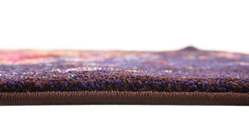 Unique Loom Estrella Collection Colorful Abstract Multi Area Rug (4' 0 x 6' 0)