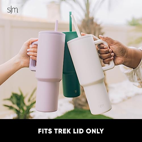 Simple Modern Plastic Reusable Straws | BPA Free and Waste Reducing Plastic Straw for Tumblers and Travel Mugs | Trek Collection | 12 Pack | Assortment 2