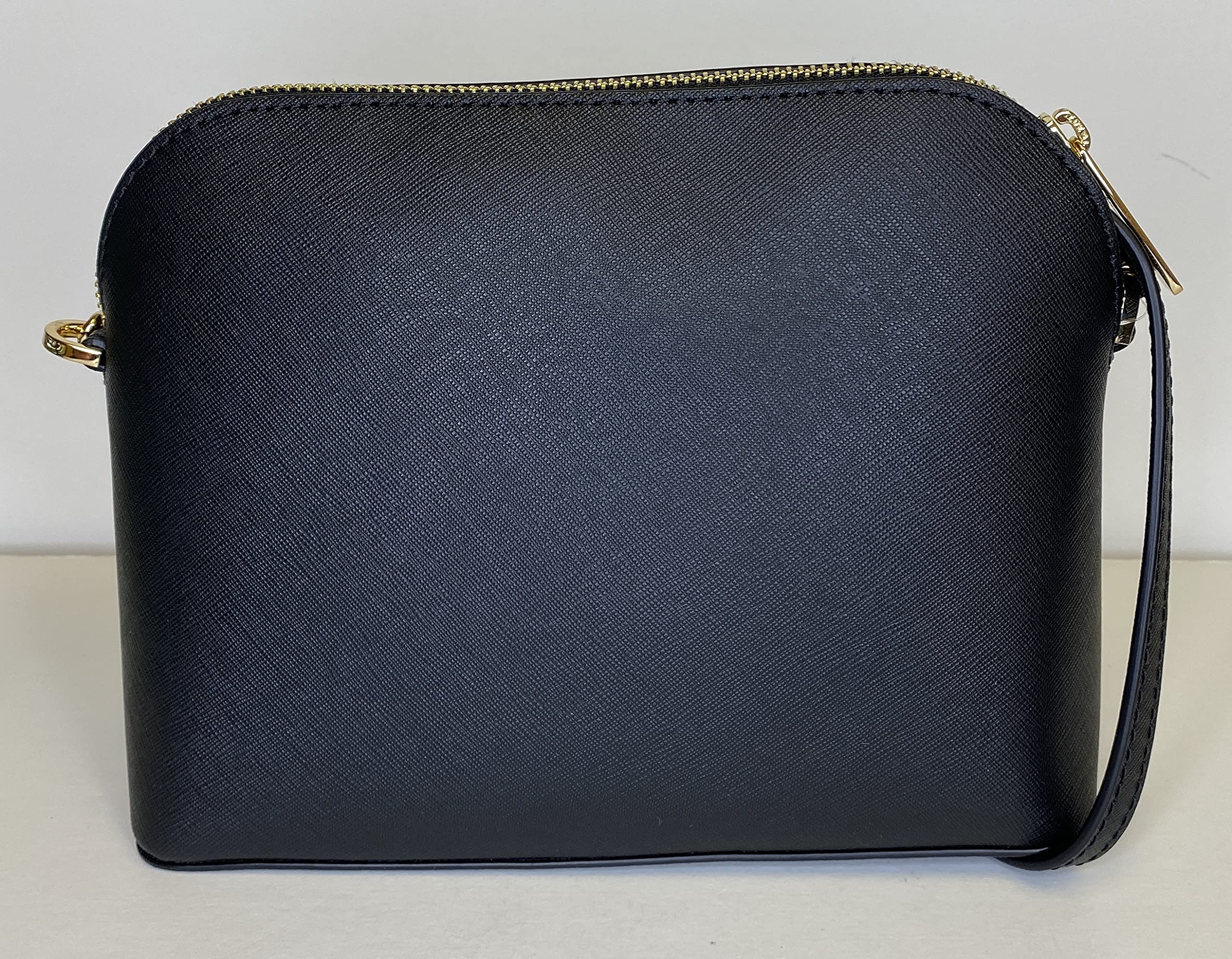 Michael Kors MICHAEL Michael Kors Jet Set Travel MD Dome XCross Crossbody bundled SM TZ Coinpouch Purse Hook (Black)