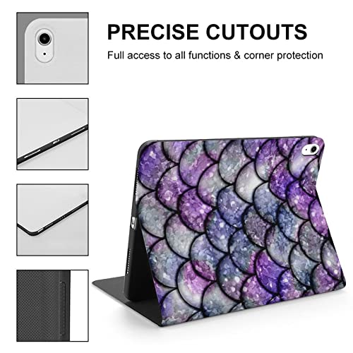 Mermaid Protective Case Compatible with IPAD 2020 AIR 4 (10.9in) Stand Case Auto Sleep/Wake Cover