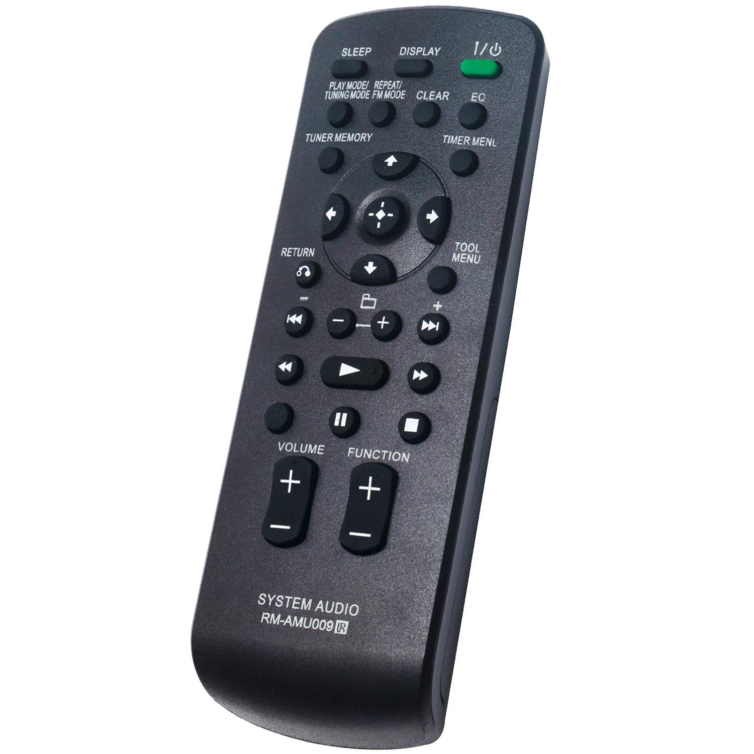 RM-AMU009 Remote fit for Sony Mini Hi-Fi Component System MHC-EC609iP CMT-CX4iP CMT-MX500i MHC-EC709iP MHC-EC909iP MHC-EC79i CMT-LX20i MHC-EC69i MHC-EC99i CMT-BX50BTi MHC-EC78Pi MHC-EC68Pi MHC-EC98Pi