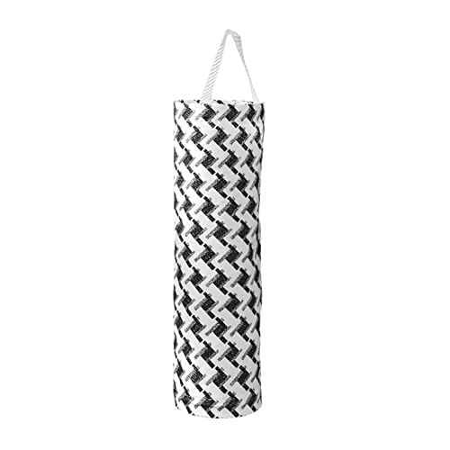 Galand Grocery Bag Holder Large Capacity Multipurpose PEVA Wall-Hanging Grocery Bag Dispenser Holder for Household Black