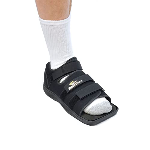 Brace Direct Post Op Recovery Shoe - Adjustable Medical Walking Shoe for Post Surgery or Operation Support, Broken Foot, Stress Fractures, Bunions, or Hammer Toe for Left or Right Foot