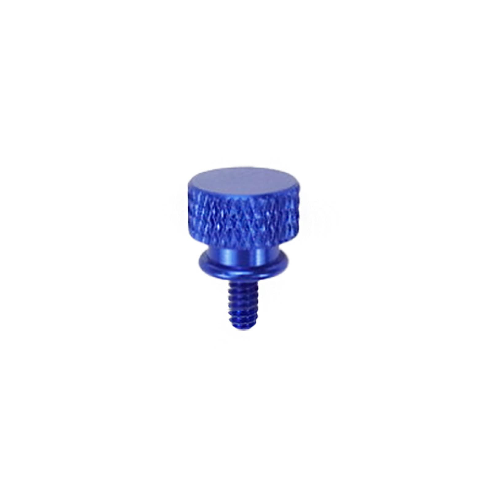 Curqia Aluminum Alloy Thumb Screws Hand Tighten Screws PC Screws for Cover/Power Supply/PCI Slots/Hard Drives (10 PCS, Blue)