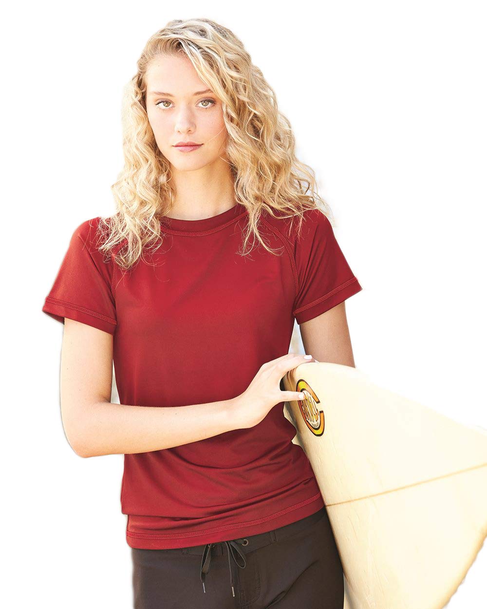 Burnside Women's 5150 Rash Guard Swim Shirt (Black, Small)