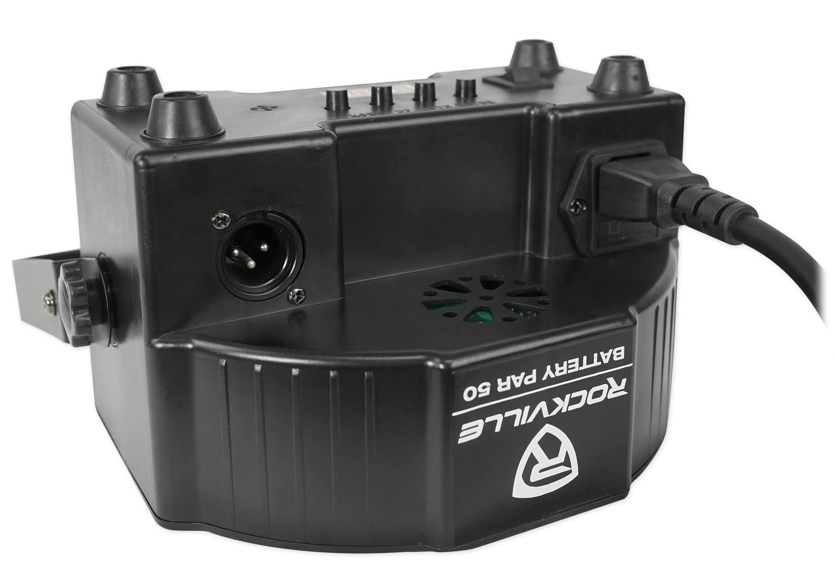 Rockville Battery PAR 50 Black, 10 Pack Rechargeable RGB Wash Lights with Charging Flight Case, Includes RF Remote, 10 Hour Battery Life, Perfect for Events, Parties & DJ Gigs