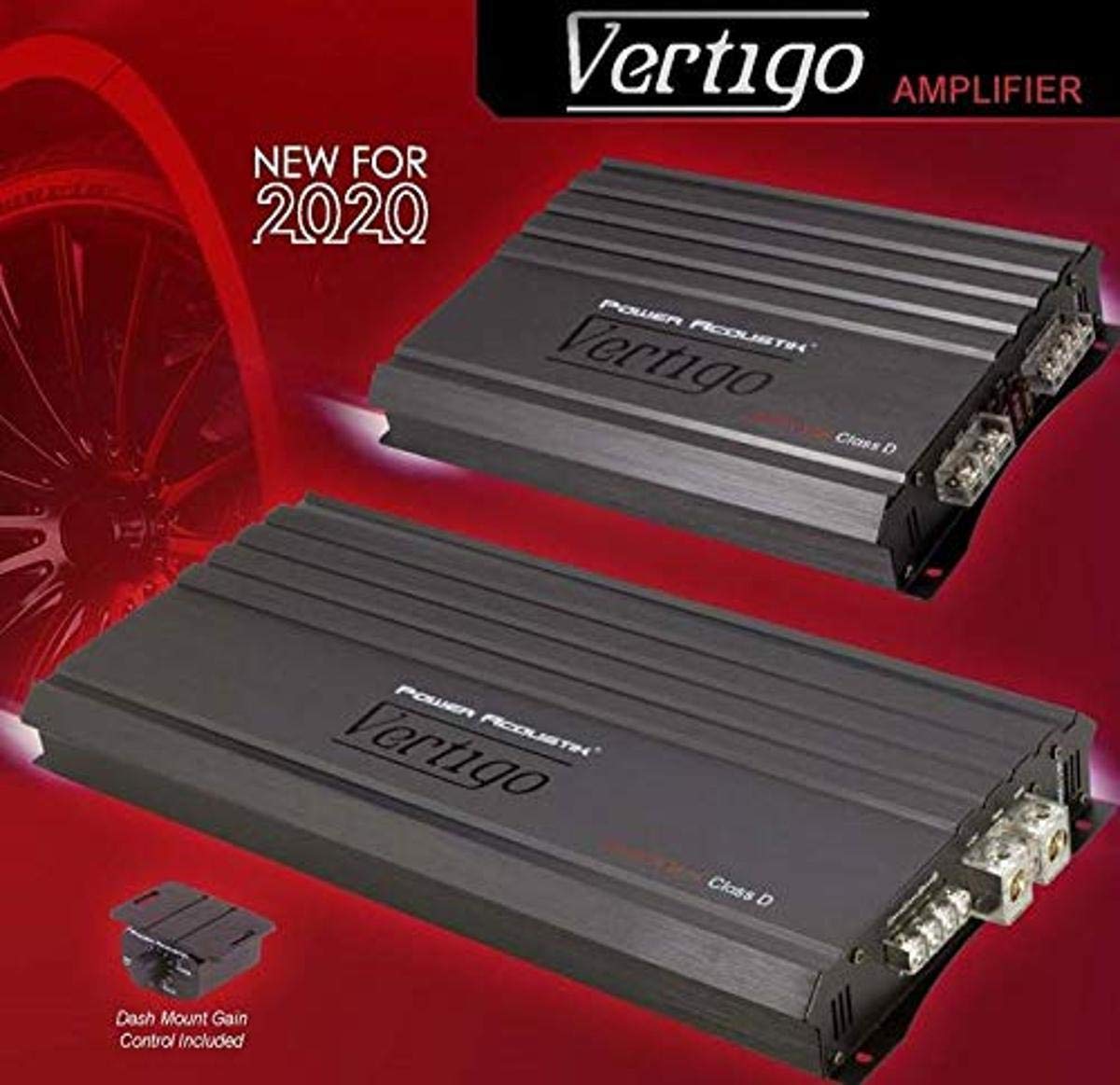 Power Acoustik VA4-2200D Vertigo Series 2,200-Watt Max 4-Channel Class D Amp