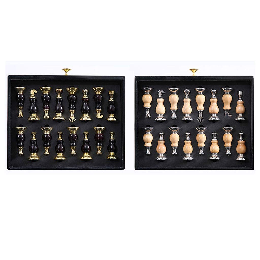 Chess Set Exquisite Furniture Decoration Chess with Unfoldable Chess Board Suitable for Children and Adults Over 3 Years Old
