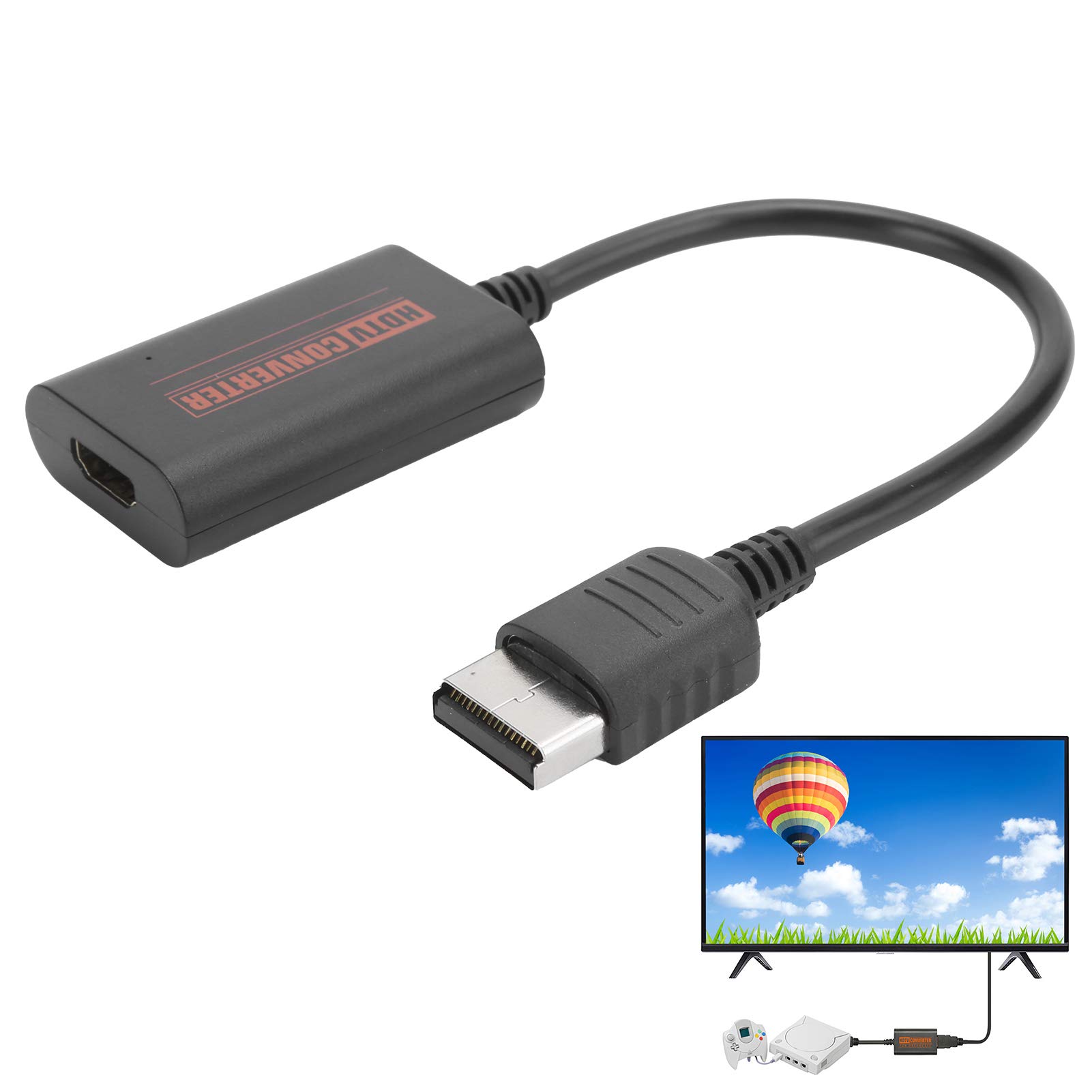 High Definition Video Converter High Definition Simultaneous Display Adapter DC Console Plug and Play Sega Dreamcast VGA to Converter for Sega Dreamcast