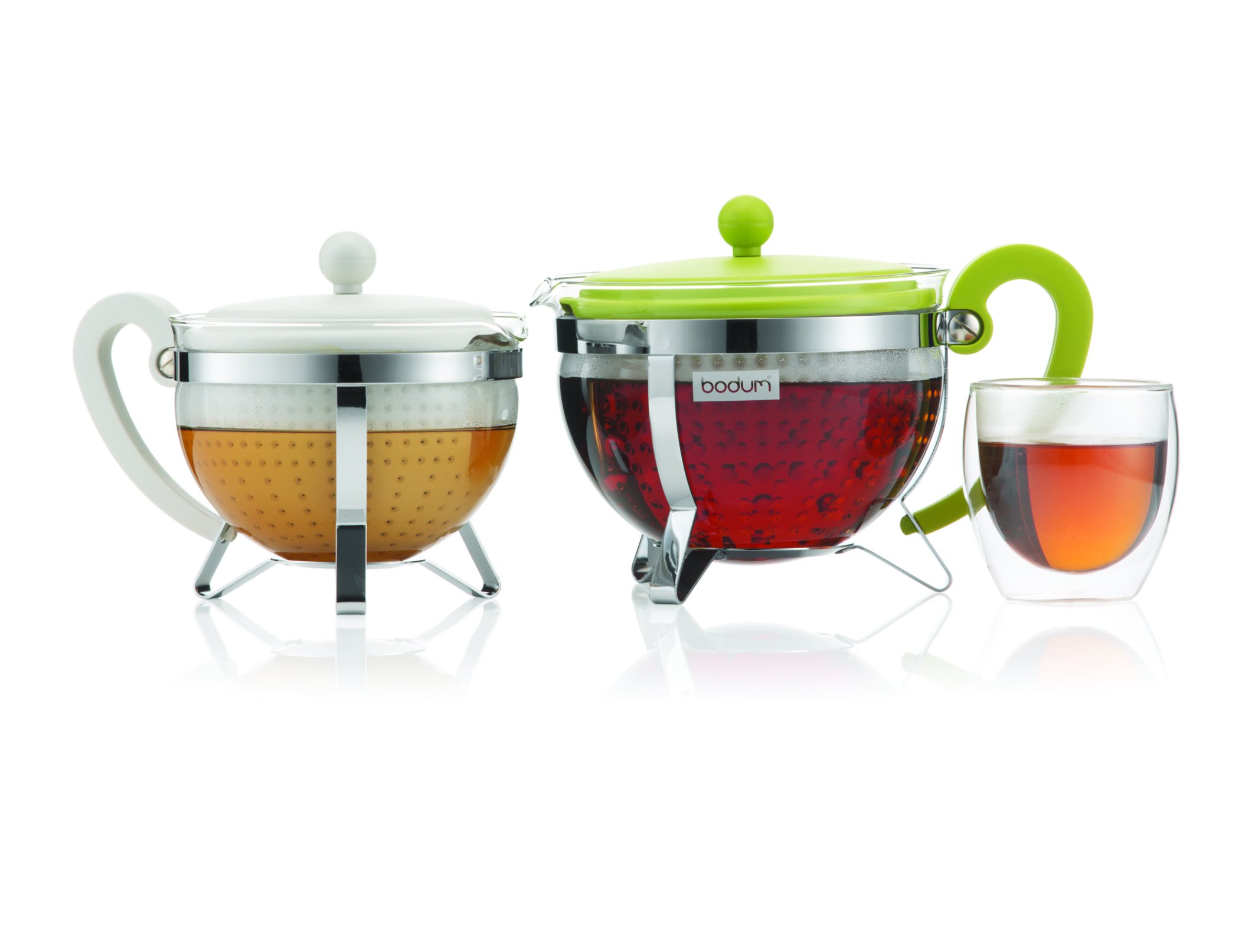 Bodum Chambord Tea Pot, 1.3-Liter, 44-Ounce, Off-White