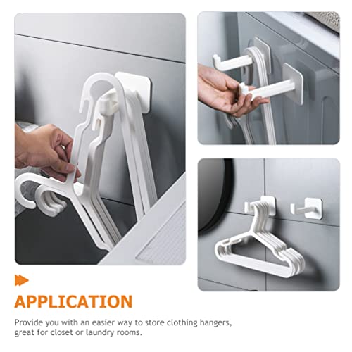 DOITOOL Laundry Organizer 2pcs Clothes Hanger Hooks Coat and Hat Hook Wall Hooks Single Wall Mount Hanger Closet Organizers for Clothes Hats Towel Purse Key Robes Bathroom Kitchen Hangers