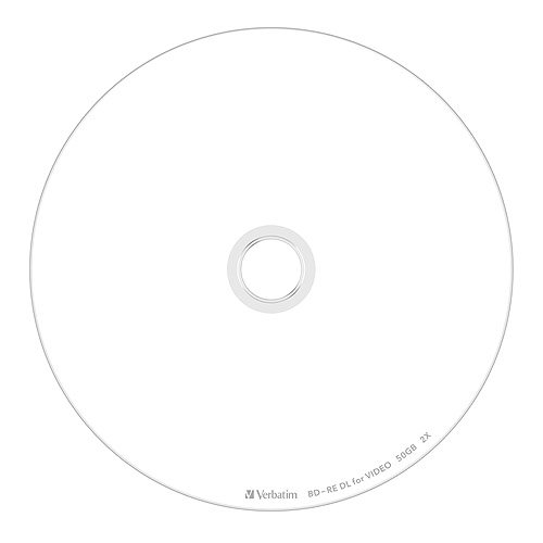Verbatim Japan VBE260NP20SV1 Repeated Recording Blu-ray Disc BD-RE DL, 50 GB, 20 Sheets, White Printerable, Single Side, 2 Layers, 1-2 Time,