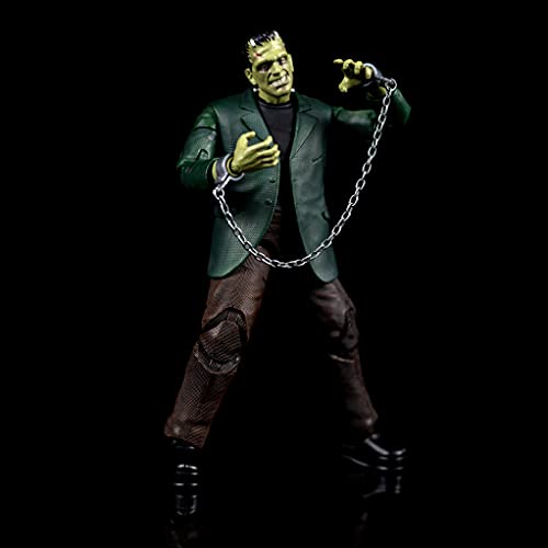 Jada Toys Universal Monsters 6" Frankenstein Action Figure, Toys for Kids and Adults, 31958, Black