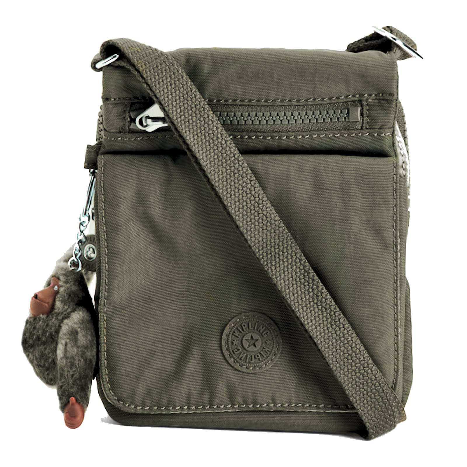 Kipling Women's Eldorado Crossbody Bag, Essential Travel Accessory, Jaded Green Tonal